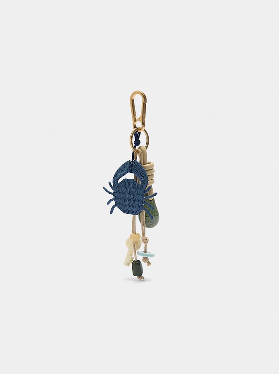 KEYCHAIN WITH CRAB CHARM