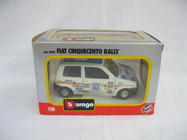 1:24 burago fiat cinquecento