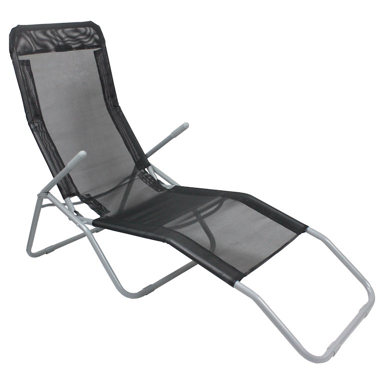 LEŽALJKA ZA BAŠTU/PLAŽU CRNA *5897