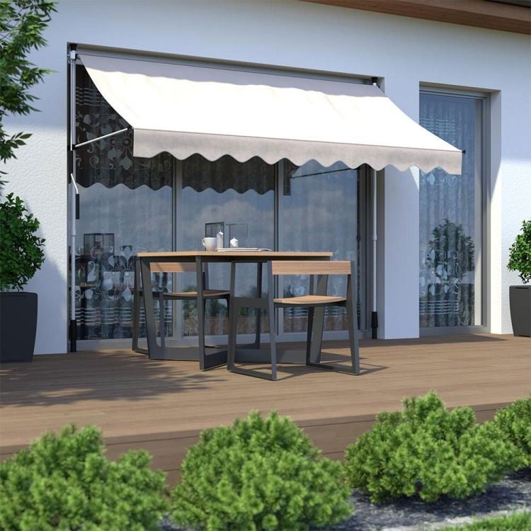 Tenda za terasu i balkon sa podešavanjem visine 3x1.2m Beige Multigarden