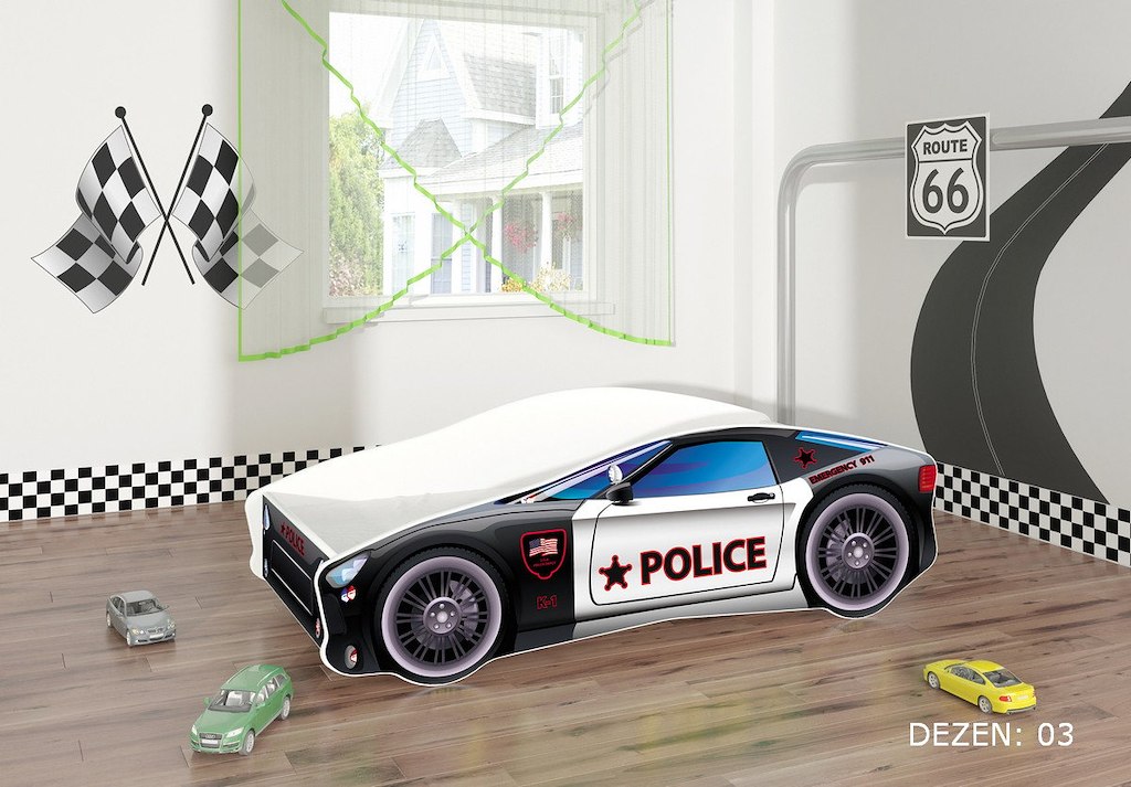 KREVET ZA DECU AUTOMOBIL 160X80 CM 03