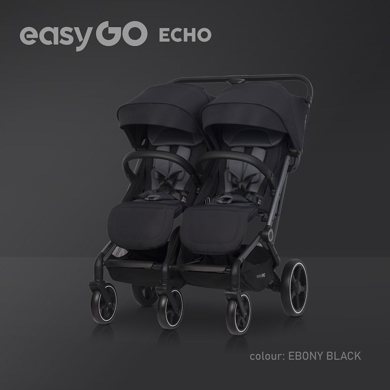 Eurocart easy go echo ebony black kolica za blizance