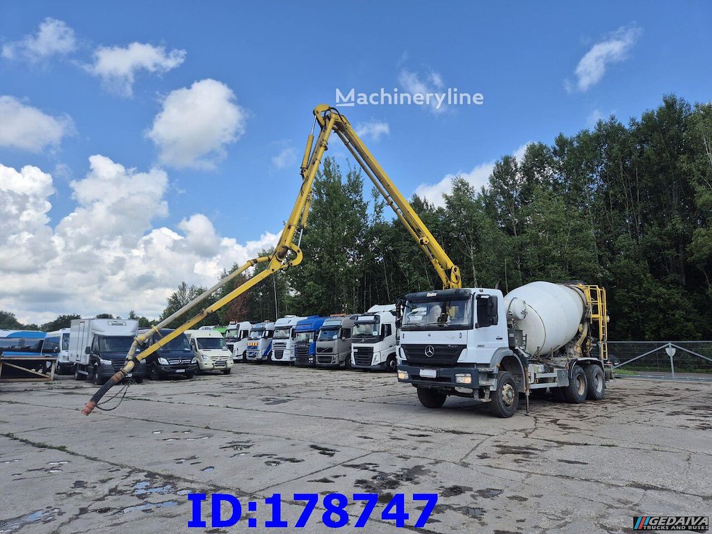 Schwing 750 na šasiji Mercedes-Benz Axor 2633 pumpa za beton