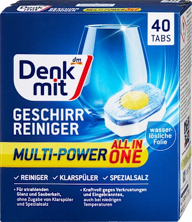 DenkmitMULTI- POWER ALL IN ONE tablete za mašinu za sudove, 40 kom