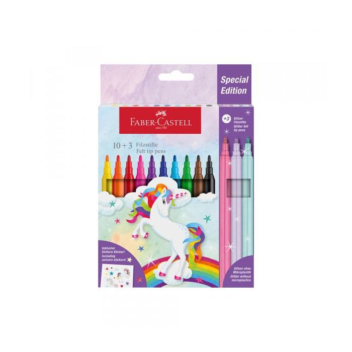Flomaster školski Faber Castell Unicorn 1/10+3 554213