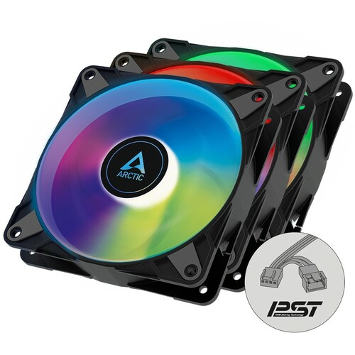ARCTIC P12 PWM PST A-RGB 3pack ACFAN00232A 120mm Black