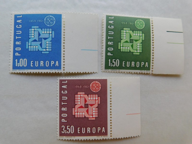 PORTUGAL EUROPA 1961 KOMPLET ČISTA SERIJA