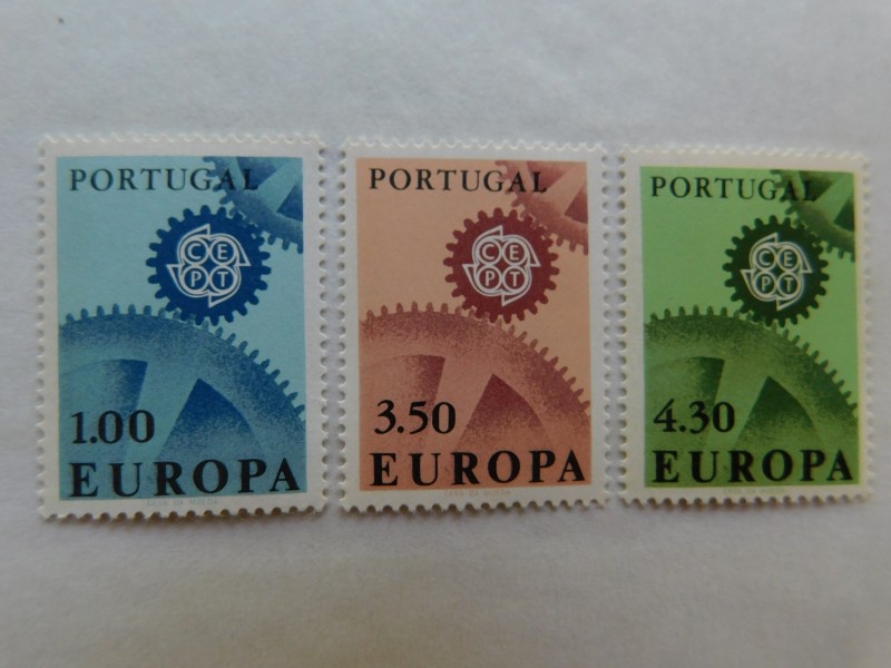 PORTUGAL EUROPA 1967 KOMPLET ČISTA SERIJA