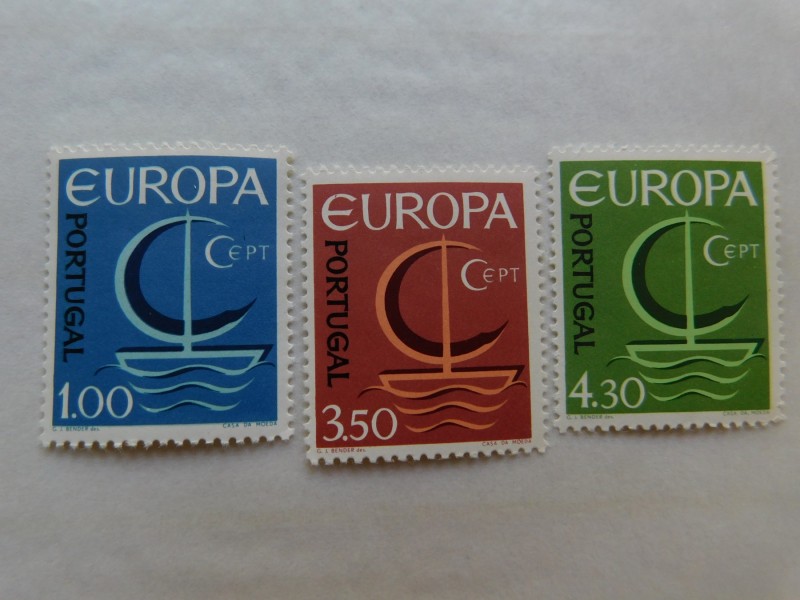 PORTUGAL EUROPA 1966 KOMPLET ČISTA SERIJA