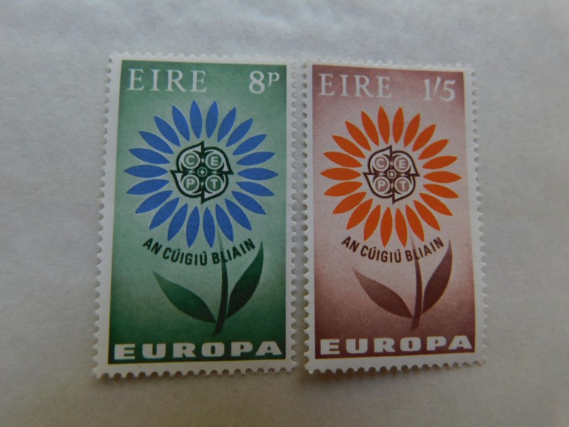 IRSKA EUROPA 1964 KOMPLET ČISTA SERIJA