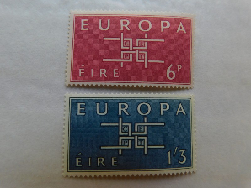 IRSKA EUROPA 1963 KOMPLET ČISTA SERIJA