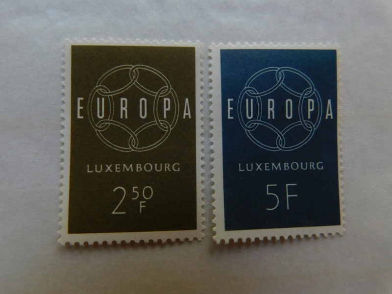 LUXEMBOURG EUROPA 1959 KOMPLET ČISTA SERIJA
