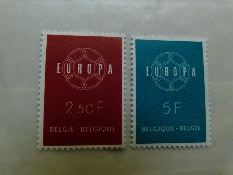BELGIJA EUROPA 1959 KOMPLET ČISTA SERIJA
