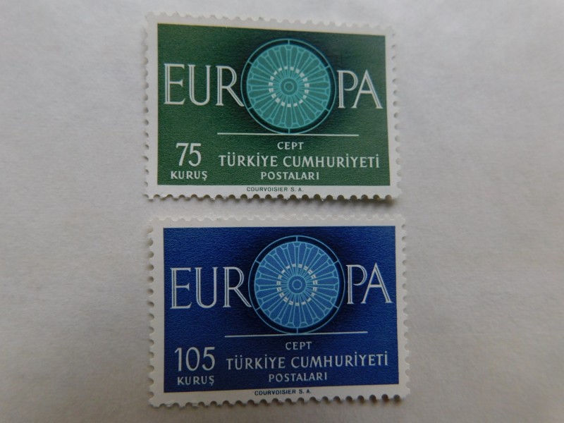TURSKA EUROPA 1960 KOMPLET ČISTA SERIJA