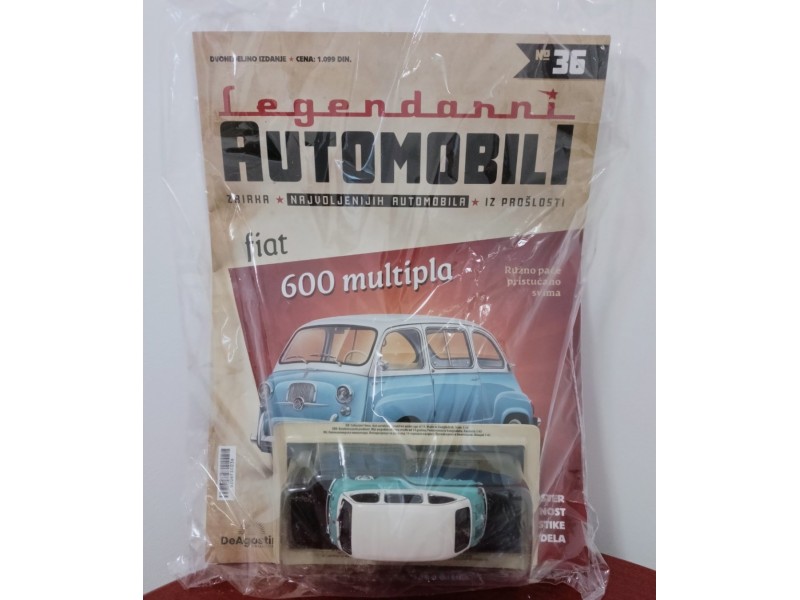 Legendarni automobili Broj 36 - Fiat 600 Multipla - DeA