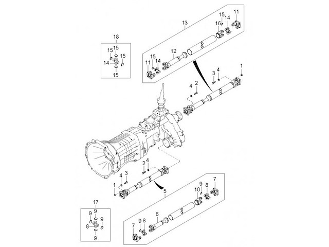 Kia Sorento 2.5 CRDi Krst Prednjeg Kardana 02-11,NOVO