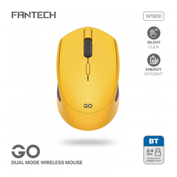 Mis kancelarijski Wireless Fantech W190 zuti