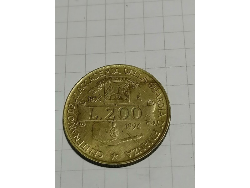 200 LIRA 1996.ITALIJA