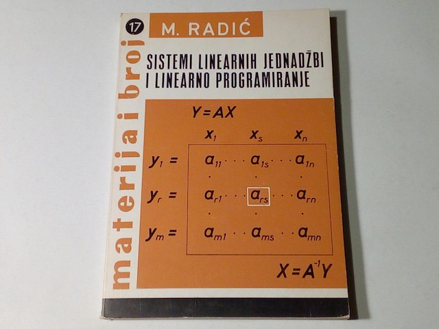 mm - Materija i broj 17 - Sistemi linearnih jednadzbi..