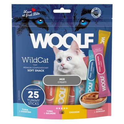 Woolf WildCat Cream Mix Ukusa 25 kom. / 350g