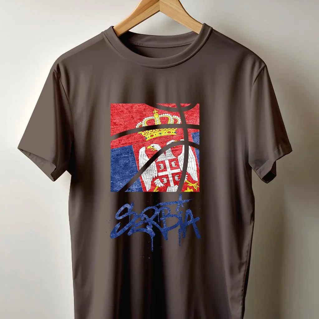 Camiseta Muška majica sa štampanim printom Cam 995, Smeđa
