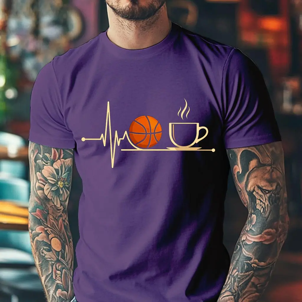 Camiseta Muška majica sa štampanim printom Cam 4010, Patlidžan