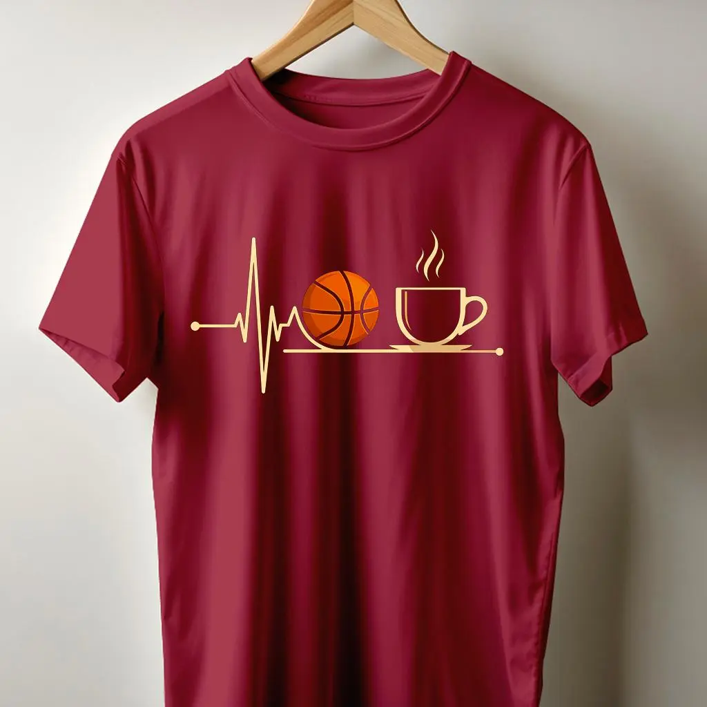 Camiseta Muška majica sa štampanim printom Cam 4010, Višnja