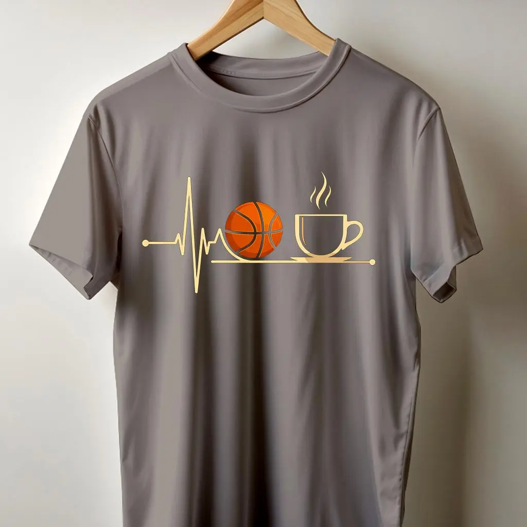 Camiseta Muška majica sa štampanim printom Cam 4010, Svetlosiva