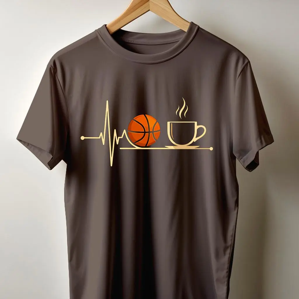 Camiseta Muška majica sa štampanim printom Cam 4010, Smeđa