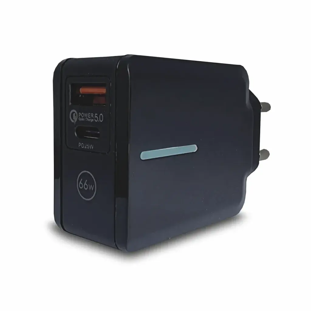 Bavin Punjač KeKe F012 / WUW T66, 66 W, USB-A i Type C, Crni