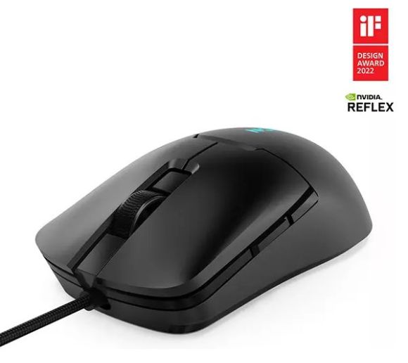Lenovo - Legion M300s RGB Gaming USB Mouse, Shadow Black, 6 programmable buttons, 8000 DPI, On-the-fly DPI switch, 16.8M RGB colors, Sensor Pixart 3327