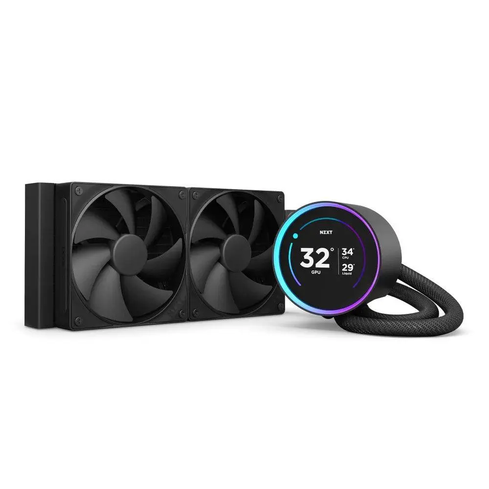 NZXT CPU kluer RL-KN24E-B2 Kraken 240 V2, Vodeno hlađenje, Crni