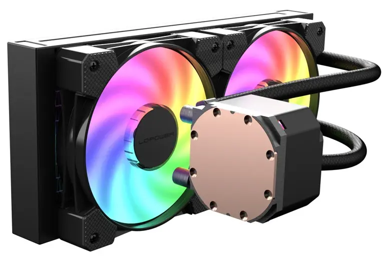 LC-Power vodeno hlađenje za procesor sa tečnim zamrzivačem, 240 mm, ARGB, JetFlow, 2x120 mm, PWM, crno
