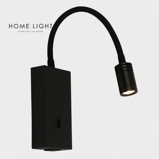 BB LINK ZIDNA LAMPA 3W 3000K - CRNA SOLEA 47