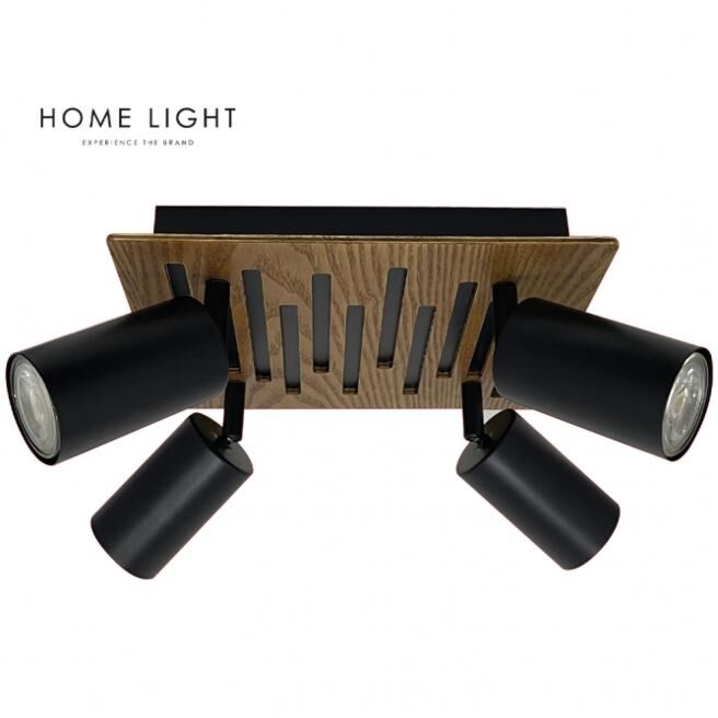 BB LINK SPOT LAMPA 4*GU10 CRNA/DRVO TALIA 68