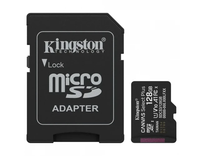 Kingston Canvas Select Plus (SDCS3/128GB) memorijska kartica microSD 128GB + adapter