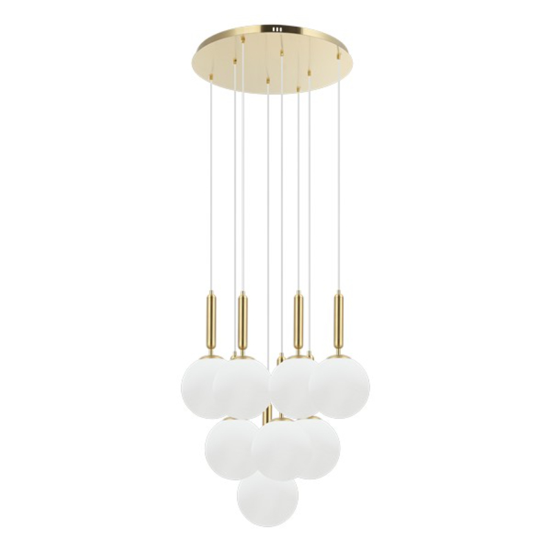 LUSTER F7046-8L SG+WH FORMA