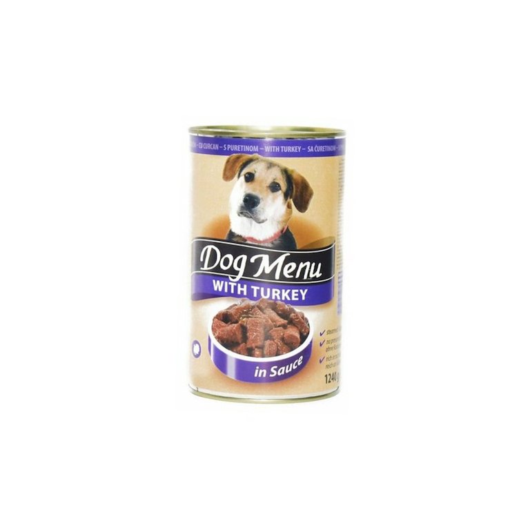 DOG MENU ĆURETINA 1240G KONZERVA ZA PSE