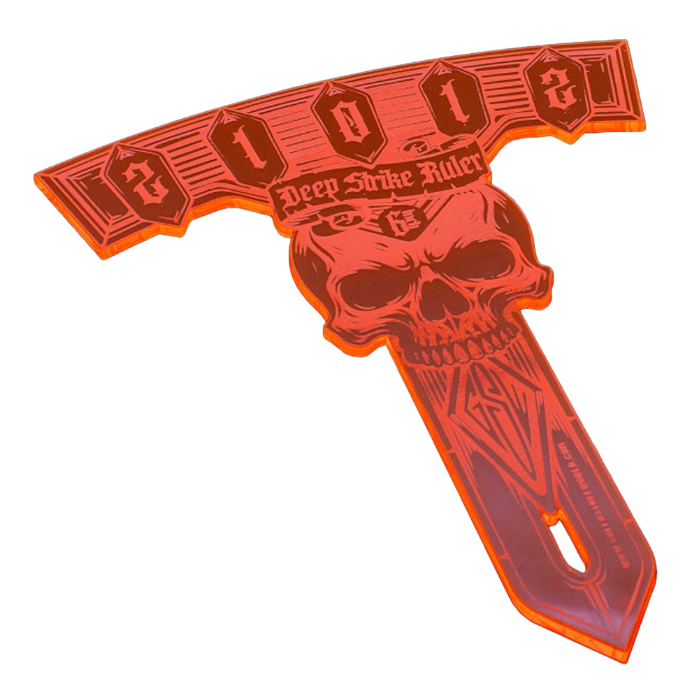 Deep Strike Ruler Template 6" - Fluor Orange (Pack x1)