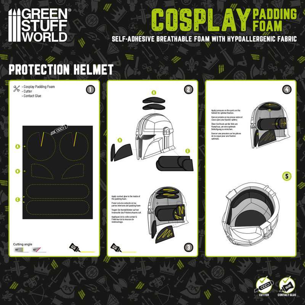 Cosplay padding foam 300mmx400mm - 6mm