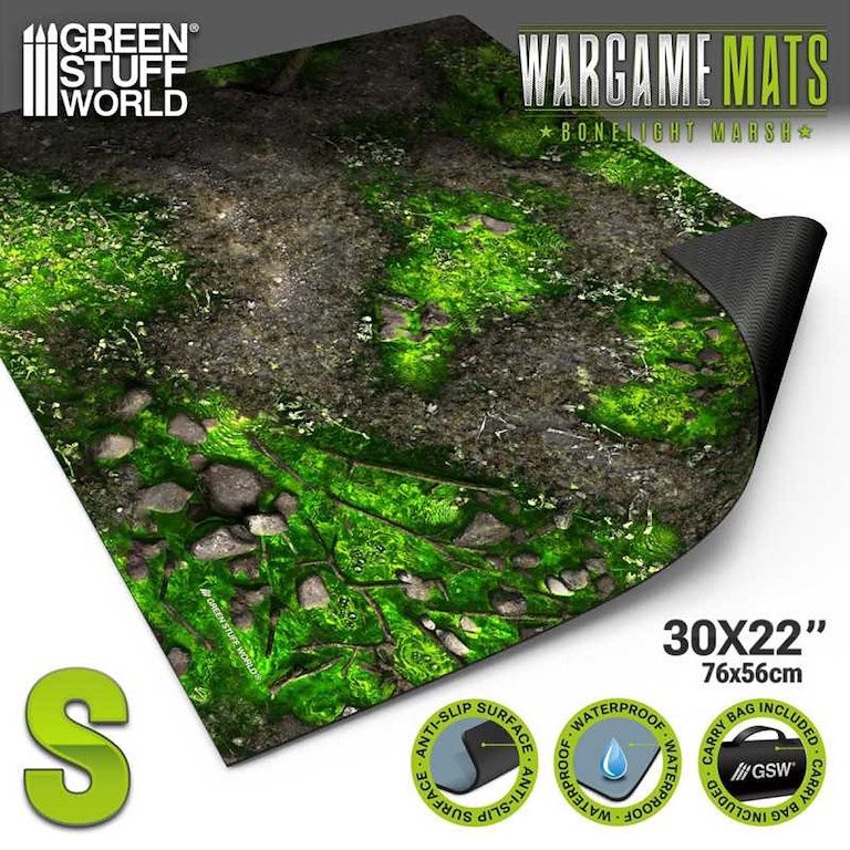 Wargame Mat - 76x56cm (22x32'') - Boneblight Marsh