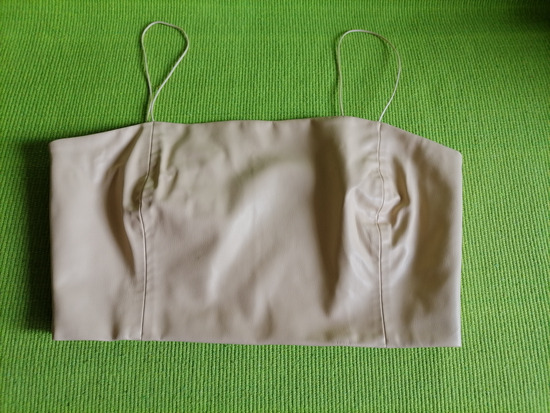 Crop top kožni L RASPRODAJA