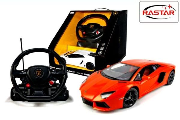 AUTO R/C 1:14 AVENTADOR WITH STEERING WHEEL CONTRO
