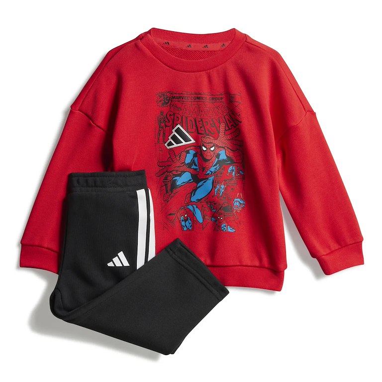Adidas Komplet trenerka za dečake I Mrvl Sm Jog, JV7371, Crveno-crna