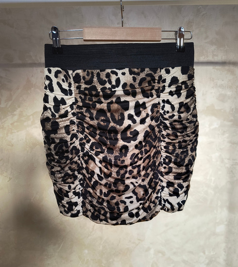 Animal print mini suknja