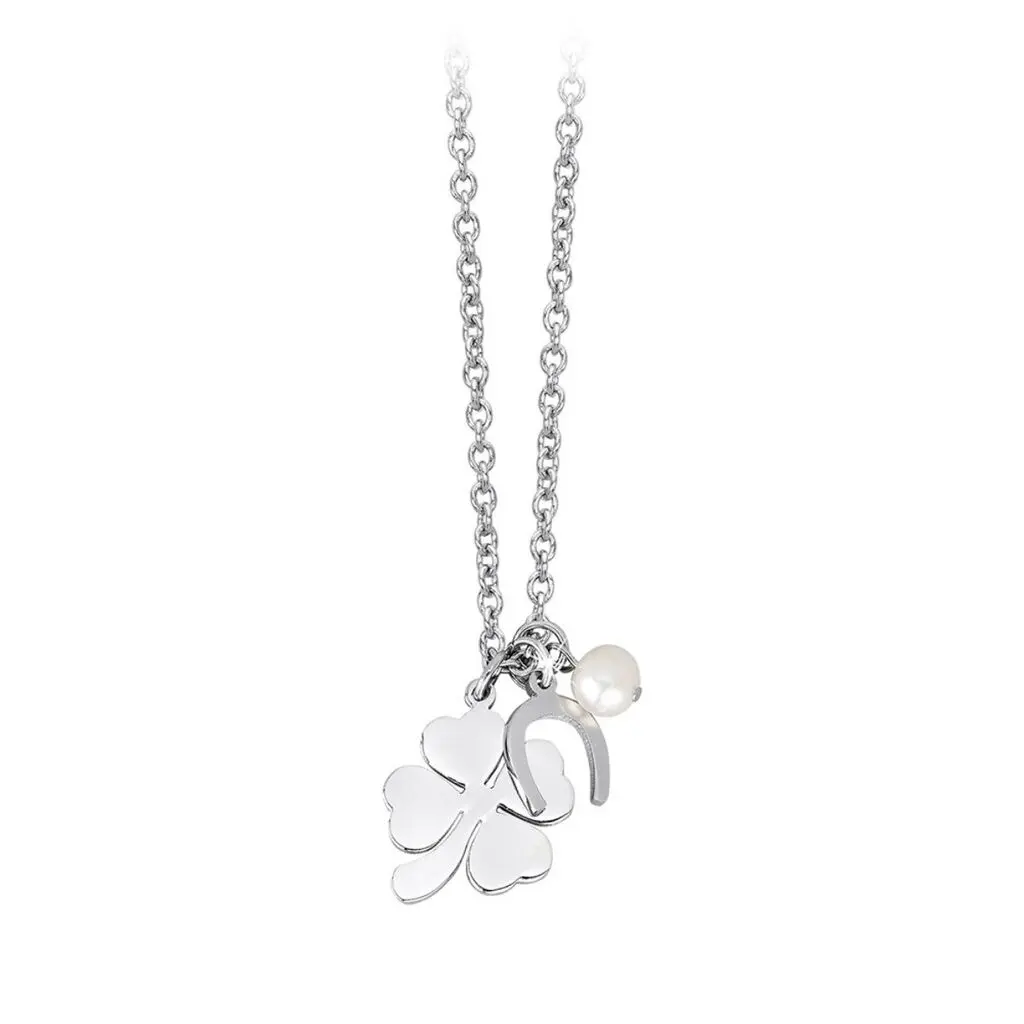 2Jewels Ogrlica Detelina, Srebrne boje