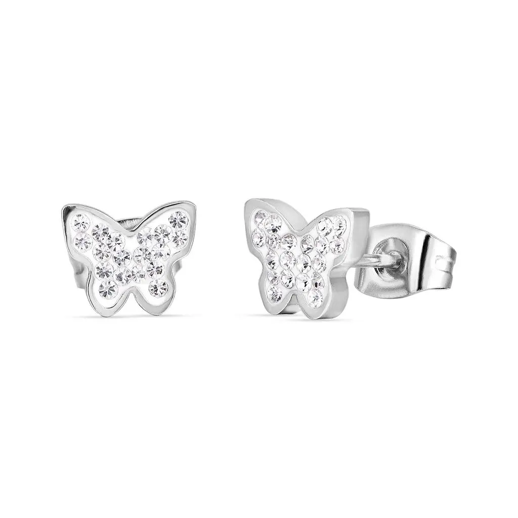 Luca Barra Minđuše Butterfly, Srebrne boje