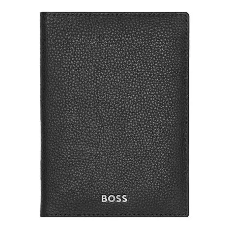 Hugo Boss Futrola za pasoš Classic Grained, Crna