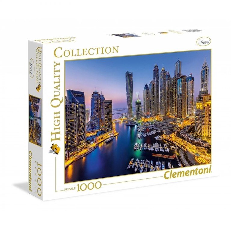 PUZZLE SLAGALICE CLEMENTONI 1000KOM DUBAI 39381