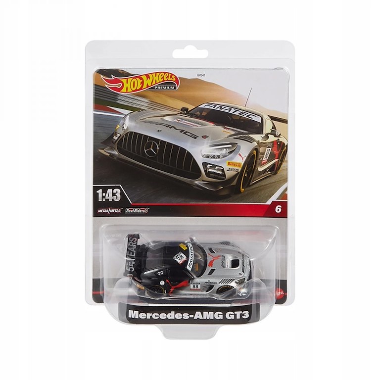 Hot Wheels auto Premium 1:43. Mercedes-AMG GT3 HMD44